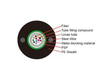China TTI Factory Wholesale Black Unitube Light-Armored Cable From China GYXTW for sale