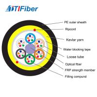 China 24core Singlemode ADSS Aerial Optical Cable With Single Sheath Span 100M for sale