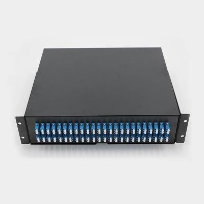 China 8 12 24 48 96 144 Port MTP / MPO Fiber FTTH Rack Mount Fiber Patch Panel for sale