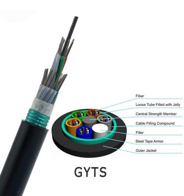 China ADSS GYTC8S GYTS GYTA Loose Fiber Optic Cable Cords 2 4 6 8 12 Core for sale