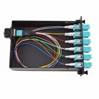 China UPC APC MPO Cassette Patch Panel Rack Mount Splicing Termination Box for sale