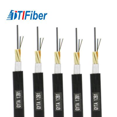 China GYTA Fiber Optic Cable Optical Aluminum Tape 2 - 288 Core Strand G652d SM for sale