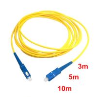 China SC To SC OD 3.0mm Fiber Optic Patch Cables Simplex APC Patch Cord for sale