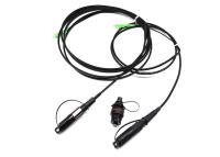 China Waterproof IP66 Multimode Fiber Patch Cord Optical Fiber Jumper Against Miece for sale