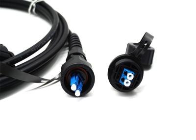 China Waterproof IP66 Multimode Fiber Patch Cord Optical Fiber Jumper Against Miece for sale
