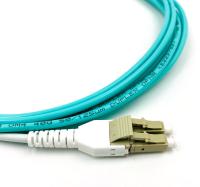 China OM4 OFNR PVC LSZH 2.0mm Fiber Optic Patch Cord Duplex LC To LC for sale