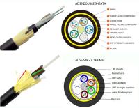 China G652D G657A2 ADSS 24 Core Fiber cable Outdoor Aireal Single Mode for sale