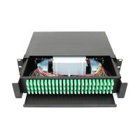 China 144 core Fiber Optic Terminal Box LC ODF Rack Mount Fiber Patch Panel for sale