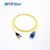 China Light Weight SM Duplex Fiber Optic Patch Cord resistant to pulls, strains and impacts during installation. for sale