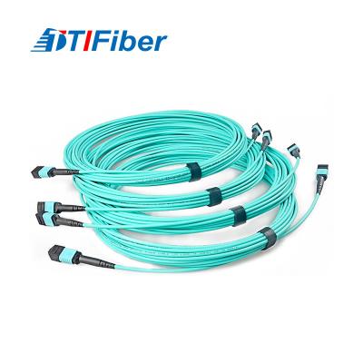 China PVC LSZH OM3 MPO MTP Fiber Optic Loopback With Low Insertion Loss for sale