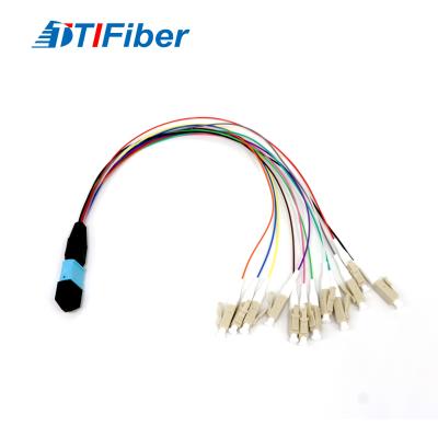China MPO Fan-out cable High reflection loss with APC High fiber density (maximum 24 fibers for Multimode) for sale