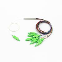 China 1X4 Single Mode Fiber Splitter , G652D G657A1 G657A2 Cable PLC Fiber Optic Splitter for sale