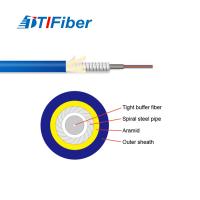 China Simplex indoor Armored Fiber Optical Cable With LSZH High Strength Tensile for sale