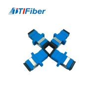 China SC UPC Ferrule LANs Fiber Optic Adapter With Low Return Loss for sale