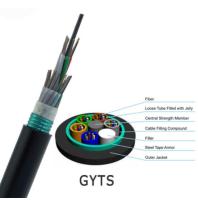 China 24 Core Outdoor Armored Fiber Cable Single Mode Communication Cable for sale