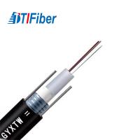China GYXTW Outdoor 12 core single mode fiber optic cable OEM Black color for sale