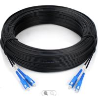 China OEM 100m FTTH Drop Cable With LC SC FC ST Connector Outdoor Armored for sale