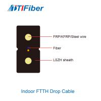 China FTTH Fiber Optic Cable With Low Smoke Halogen Free Flame Retardant Sheath for sale