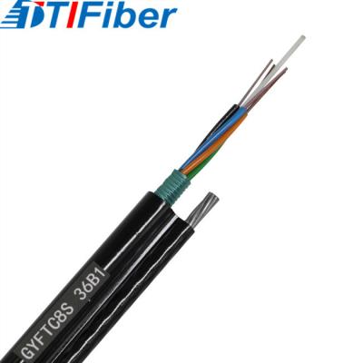 China GYFTC8S G652D Fiber Optic Cable FRP Strength figure 8 fiber cable for sale