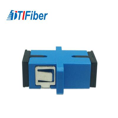 China Flange Coupler Fiber Optic Adapter APC UPC SC Simplex Adapter for sale