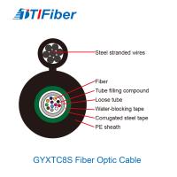 China GYXTC8S Outdorr Fiber Optic Cable Self Supporting Overhead Laying for sale