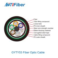 China Steel 144 Cores GYTY53 Outdoor Fiber Optic Cable Water Resistant for sale