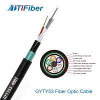 China Steel 144 Cores GYTY53 Outdoor Fiber Optic Cable Water Resistant for sale