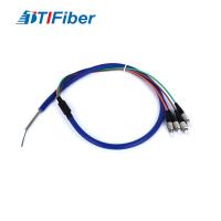 China LC Anti Bite Fiber Optical Pigtail with  steel Armored Low insertion loss and high return loss for sale