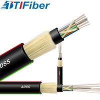 China G652D 6 12 24 48 72 96 Core Fiber Optic Cable ADSS Non Metallic for sale