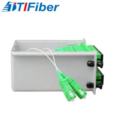 China LGX Cassette Type Optical Fiber PLC Splitter Box 1*2 1*4 1*8 1*16 1*32 1*64 for sale