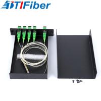 China G657A1 Fiber Optic Splitter 1x2 1x4 1x8 1x16 FTTH Metal Box LGX Cassette Type for sale