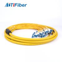 China Outdoor Armored Fiber Optic Patch Cord SM MM MTP MPO To LC 12 24 Multicore for sale