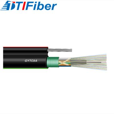 China GYTC8A Aerial Fiber Optic Cable Outdoor Self Supporting 12/24/96 Core for sale