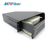 China 96 Core Fiber Optic Patch Panel LC UPC ODF Rack Mount Fiber Terminal Box for sale