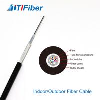 China Indoor Outdoor 2 - 24 Core Nonmetallic SM Fiber Optic Cable Anti Rodent for sale