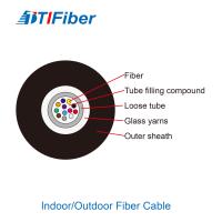 China Indoor Outdoor 2 - 24 Core Nonmetallic SM Fiber Optic Cable Anti Rodent for sale
