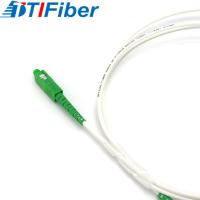 China 3.0mm G657A White Fiber Optic Patchcord 1M 2M 3M SC/APC-SC/APC 9/125 SM SX for sale