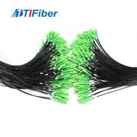 China SC/APC-SC/APC 144 Core Waterproof Fiber Optical Patch Cord Black LSZH Sheath for sale