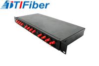 China FO ODF 19'' Rack Mount Splicing Fiber Optic Patch Panel 12 / 24 Port for sale