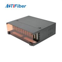 China 144 / 288 Cores Fiber Optic Patch Panel 19 Inch 3U Rack Mounted for sale