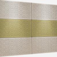 China E1 Grade Acoustic Art Panels Sound Absorbing 0.8 High NRC 600x600 1200xL600mm for sale