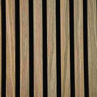 China Sound Proof Walnut Acoustic Wood Slat Panels Eco Friendly Engineered Veneer Finish for sale