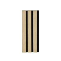 China Veneer Banding Acoustic Wood Slat Panels 2400mm Wood Slat Wall Tiles Customized for sale