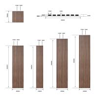 China Veneer Banding Acoustic Wood Slat Panels 2400mm Wood Slat Wall Tiles Customized for sale