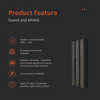 China Fire Retardant Veneer Wood Slat Acoustic Wood Panel Superior Sound Absorption for sale