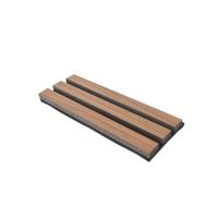 China Natural Veneer Slatted Wood Acoustic Panels HDF Materials Sound Proof CE FSC for sale