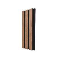 China Natural Veneer Slatted Wood Acoustic Panels HDF Materials Sound Proof CE FSC for sale