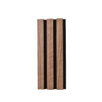 China Natural Veneer Slatted Wood Acoustic Panels HDF Materials Sound Proof CE FSC for sale