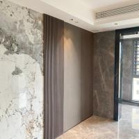 China Melamine Surface Acoustic Wood Slat Panels 2400mm Length For Interior Decoration for sale