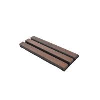 China 0.85 NRC Wood Slat Acoustic Panels Melamine Finish High Density For School Decor for sale